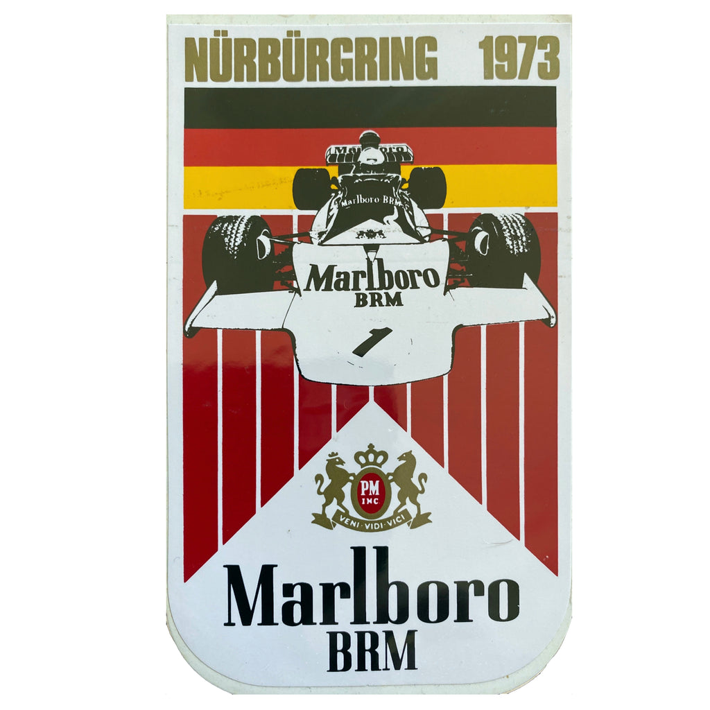 Marlboro BRM - Race Sticker - 1973 - Germany – F1 and Racing Sticker Store